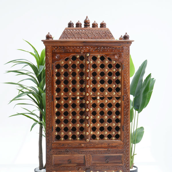 Wooden Temple Shelves for Home Mandirs