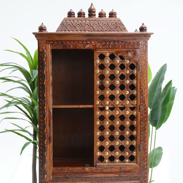 Wooden Temple Shelves for Home Mandirs