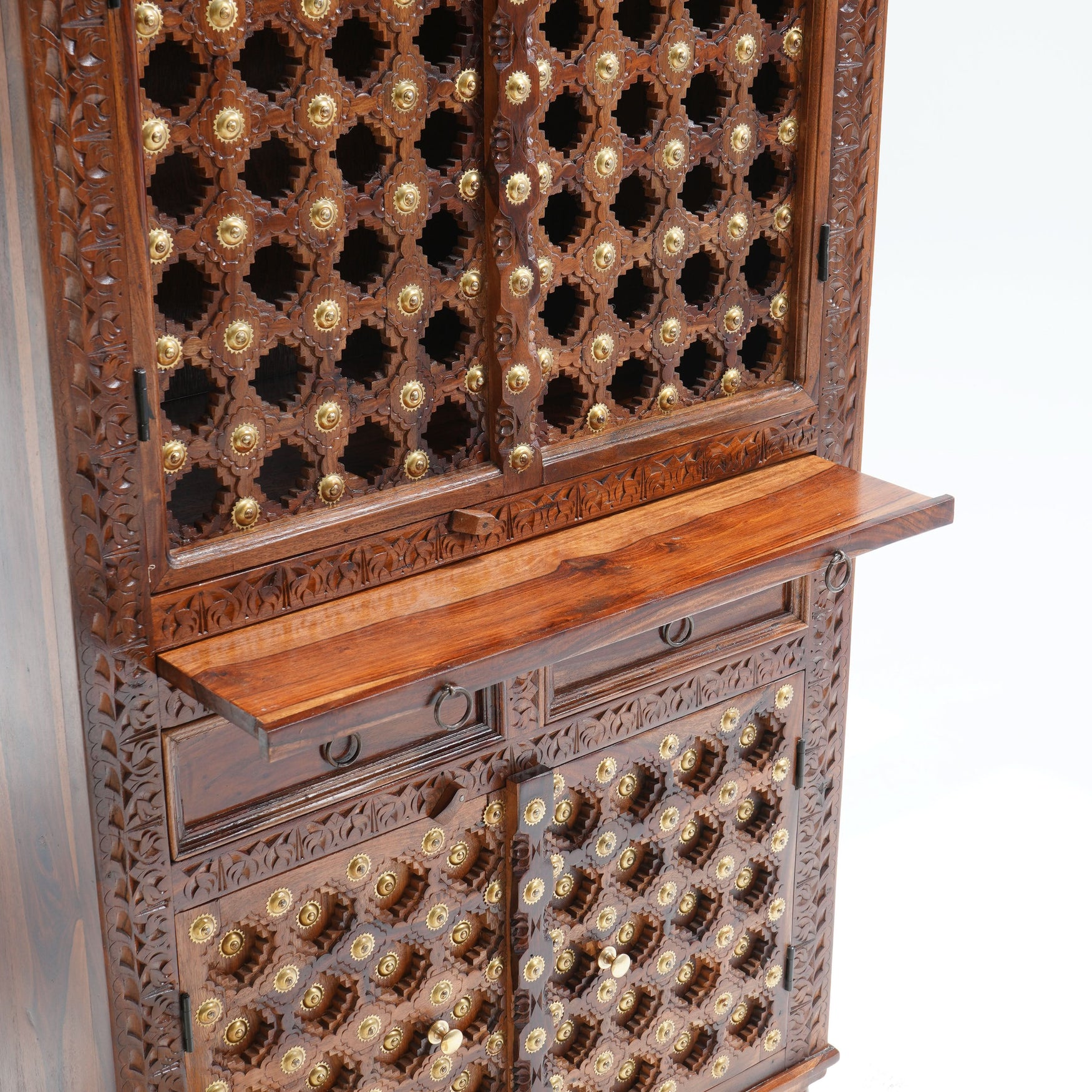 Wooden Temple Shelves for Home Mandirs