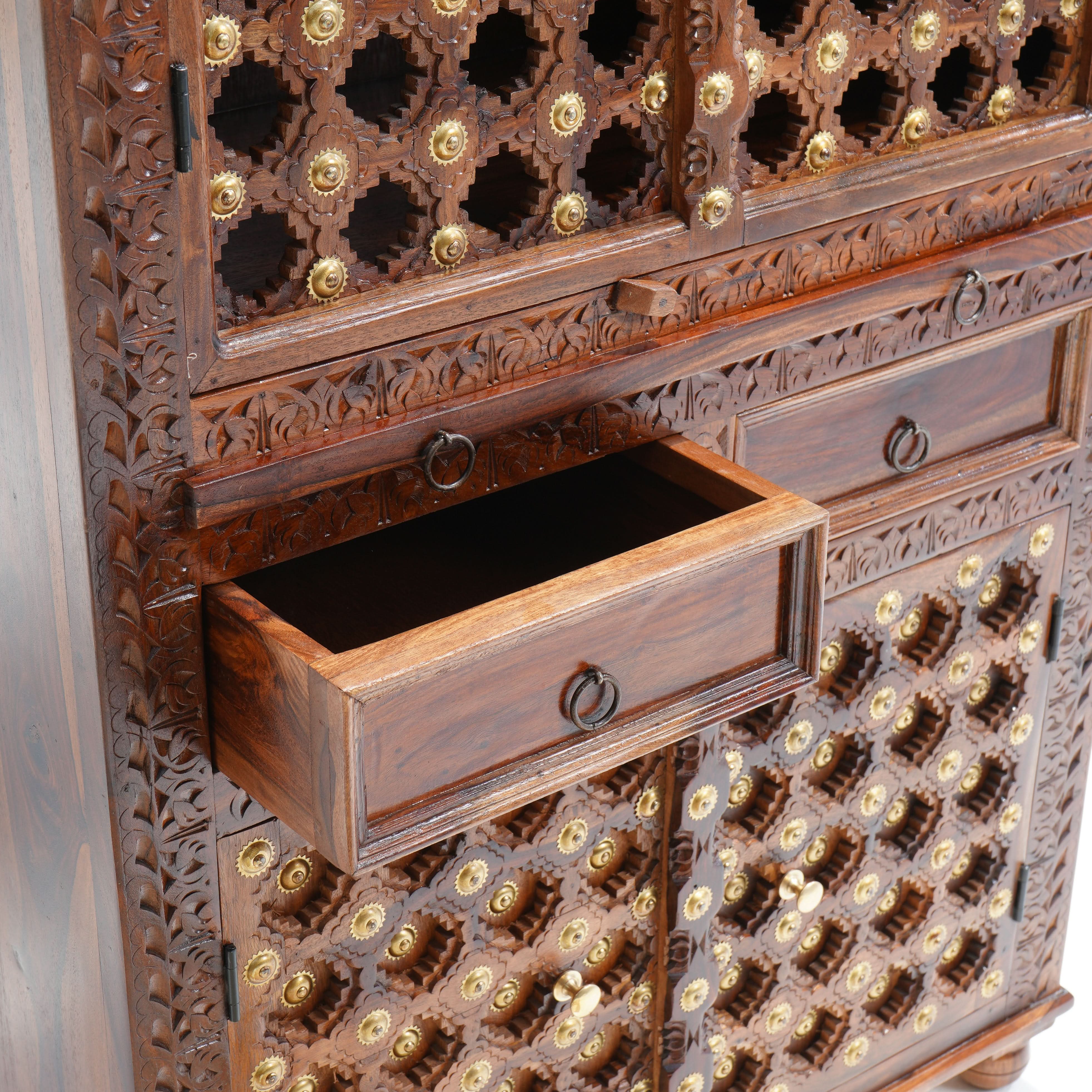 Wooden Temple Shelves for Home Mandirs