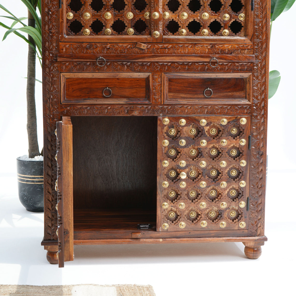 Wooden Temple Shelves for Home Mandirs